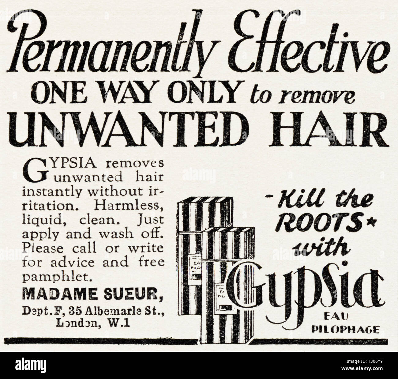 Original 1930s vintage old print advertisement from 30s English ...