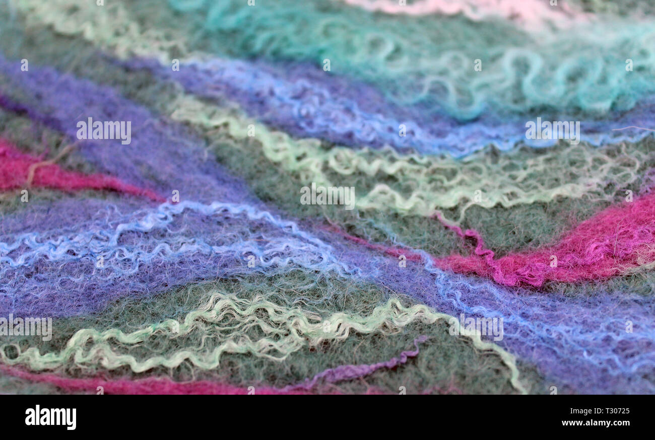 hand-made felt background texture, wool texture, handmade textile Stock ...