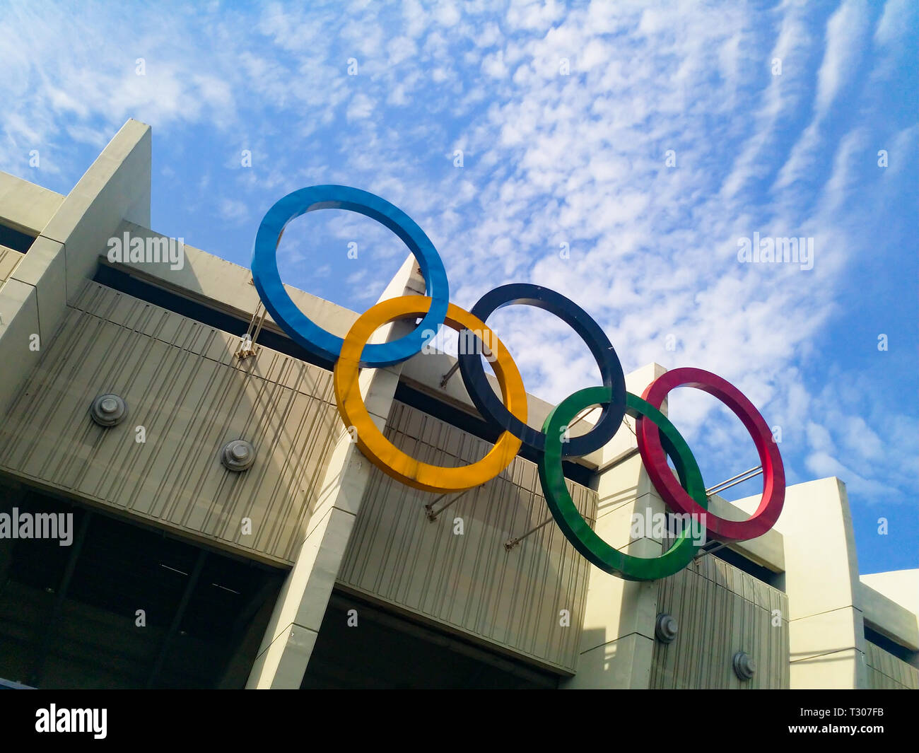 SEOUL, SOUTH KOREA - AUGUST 19, 2018: The Seoul Olympic Stadium, also ...