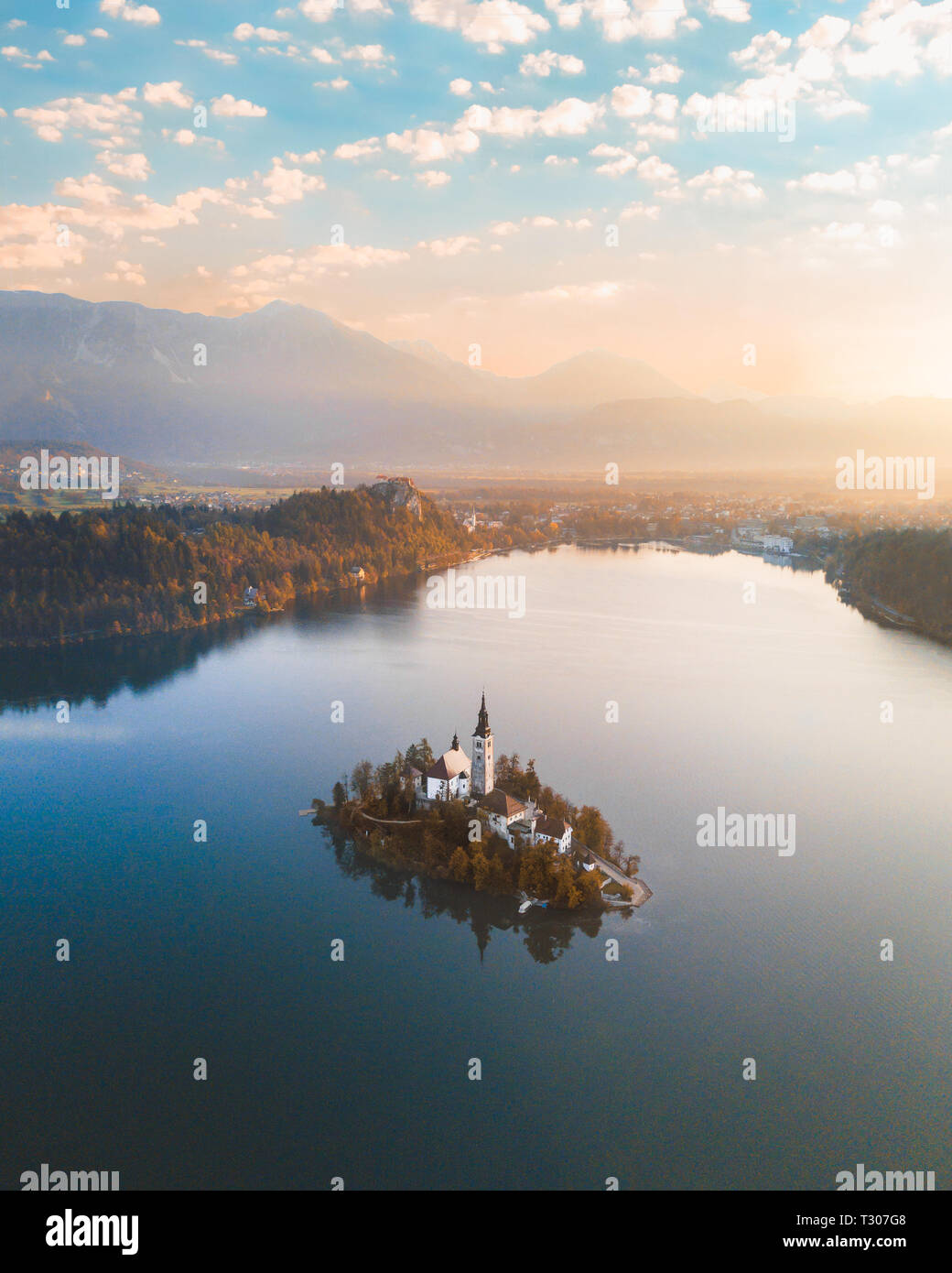 Autumn in Lake Bled, Slovenia Stock Photo - Alamy