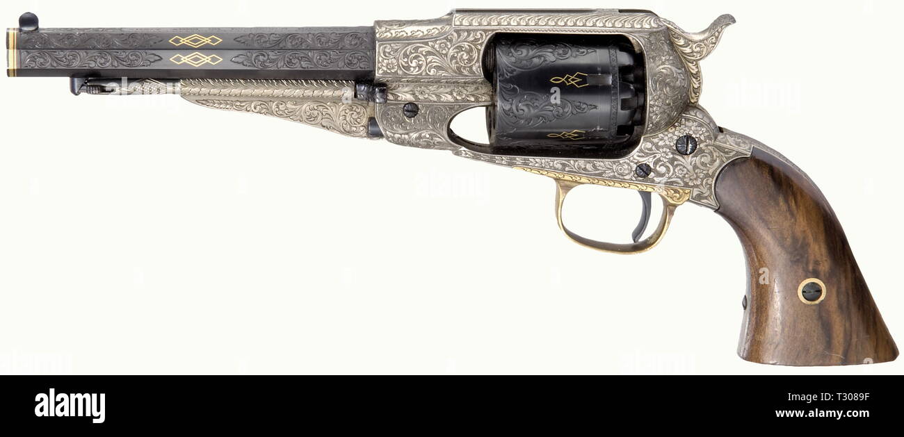 Small arms, revolver, Remington New Model Navy, Caliber .36, Italian ...