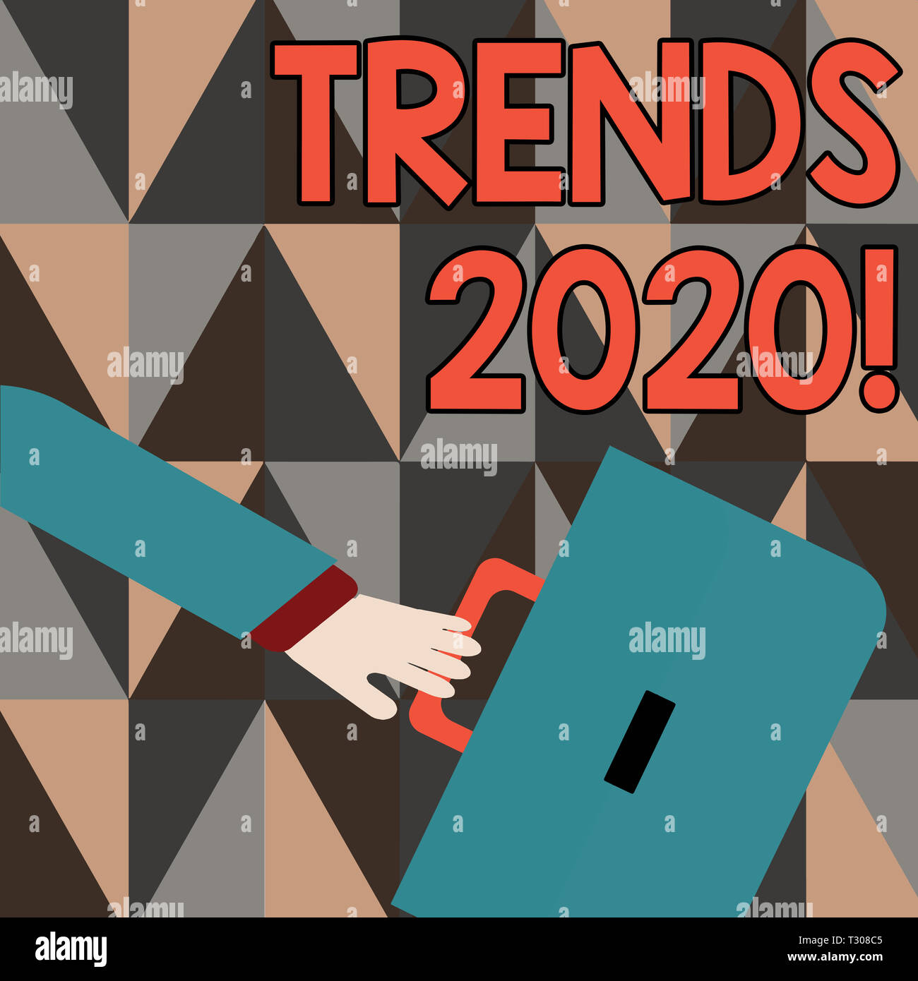 Word writing text Trends 2020. Business photo showcasing general ...