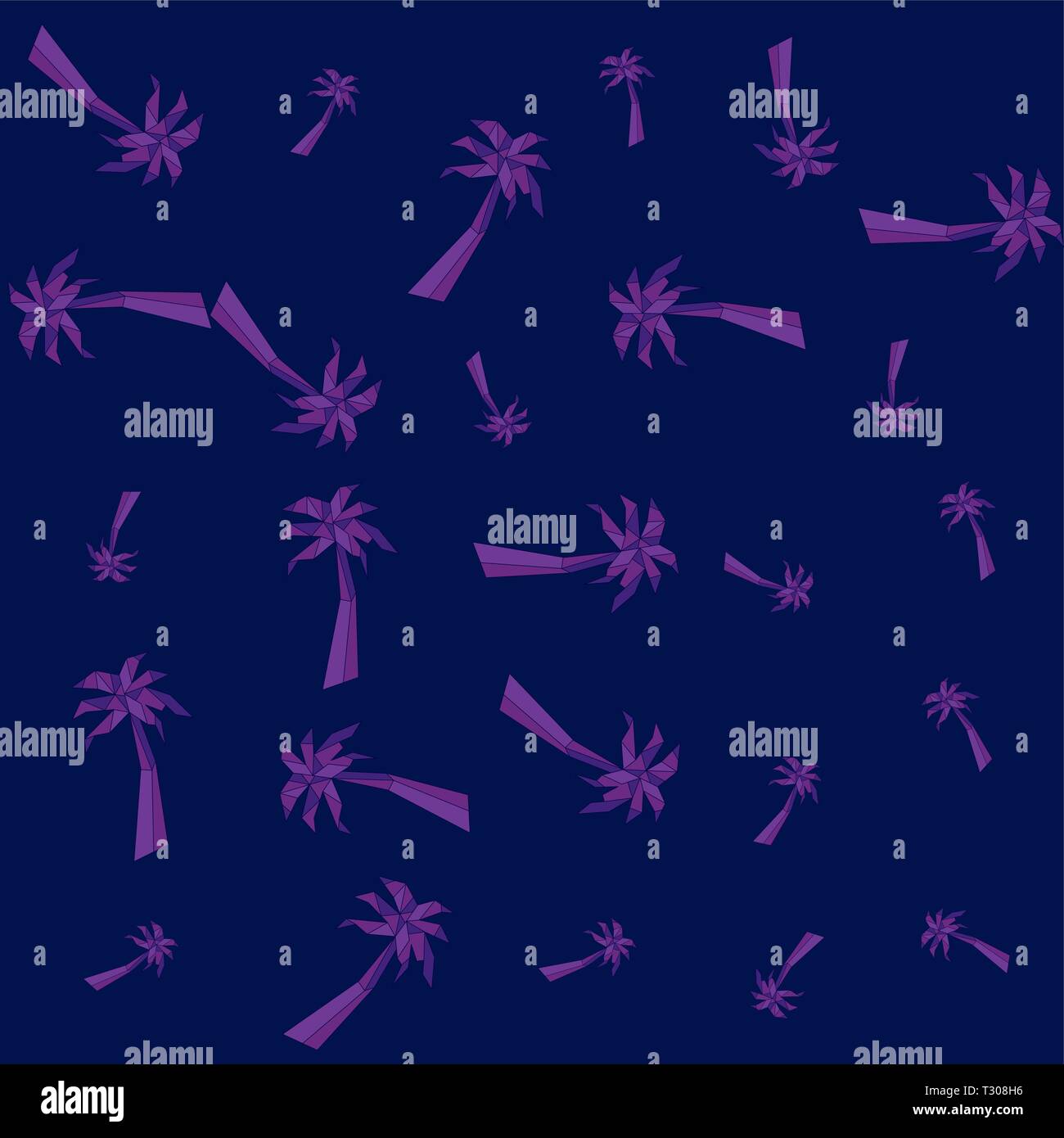 gradient background palm trees decoration vector illustration Stock ...