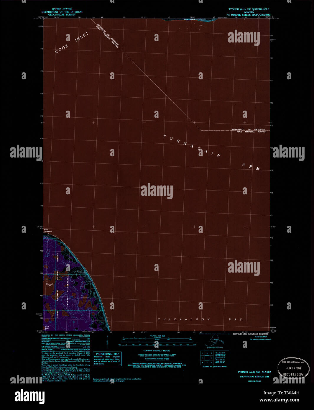 Sw alaska map hi-res stock photography and images - Alamy