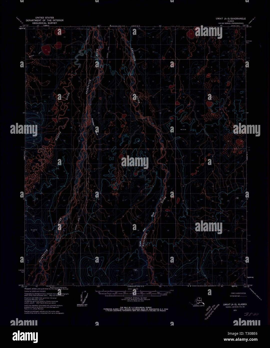 Umiat alaska map hi-res stock photography and images - Alamy