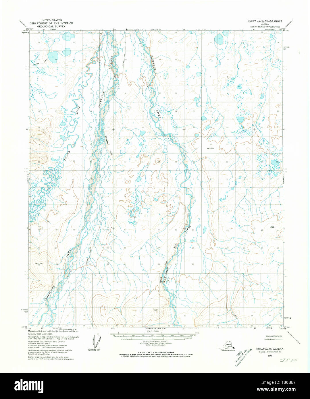 Umiat alaska map hi-res stock photography and images - Alamy