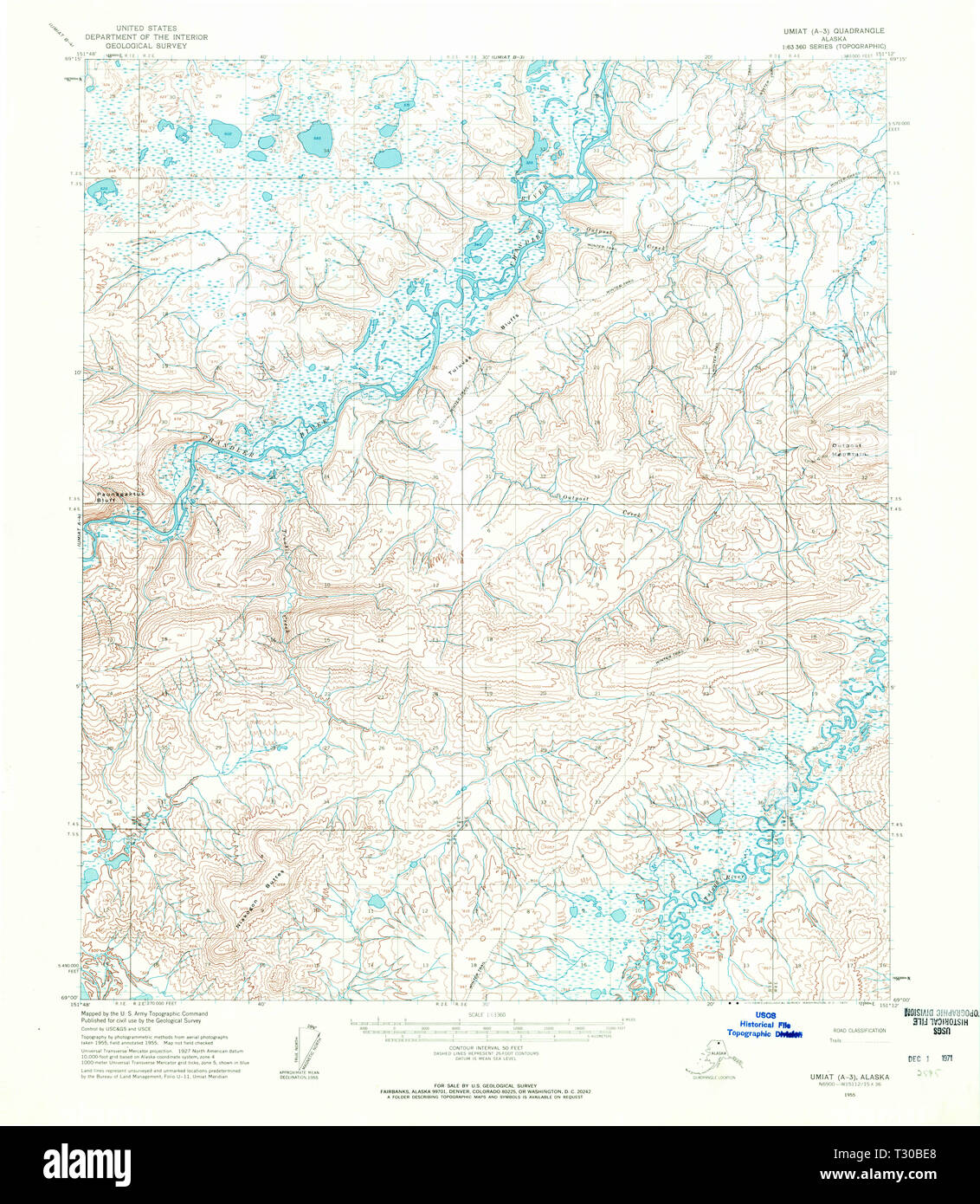Umiat map hi-res stock photography and images - Alamy