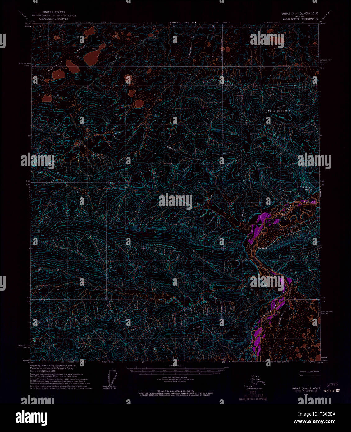 Umiat alaska map hi-res stock photography and images - Alamy