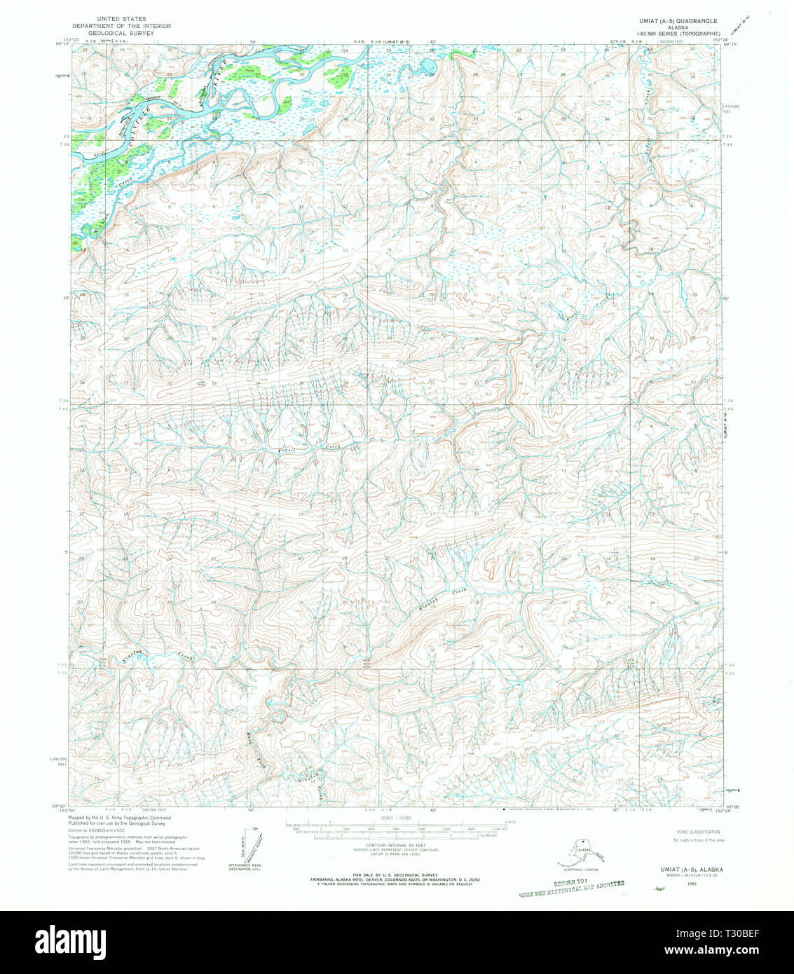 Umiat alaska map hi-res stock photography and images - Alamy