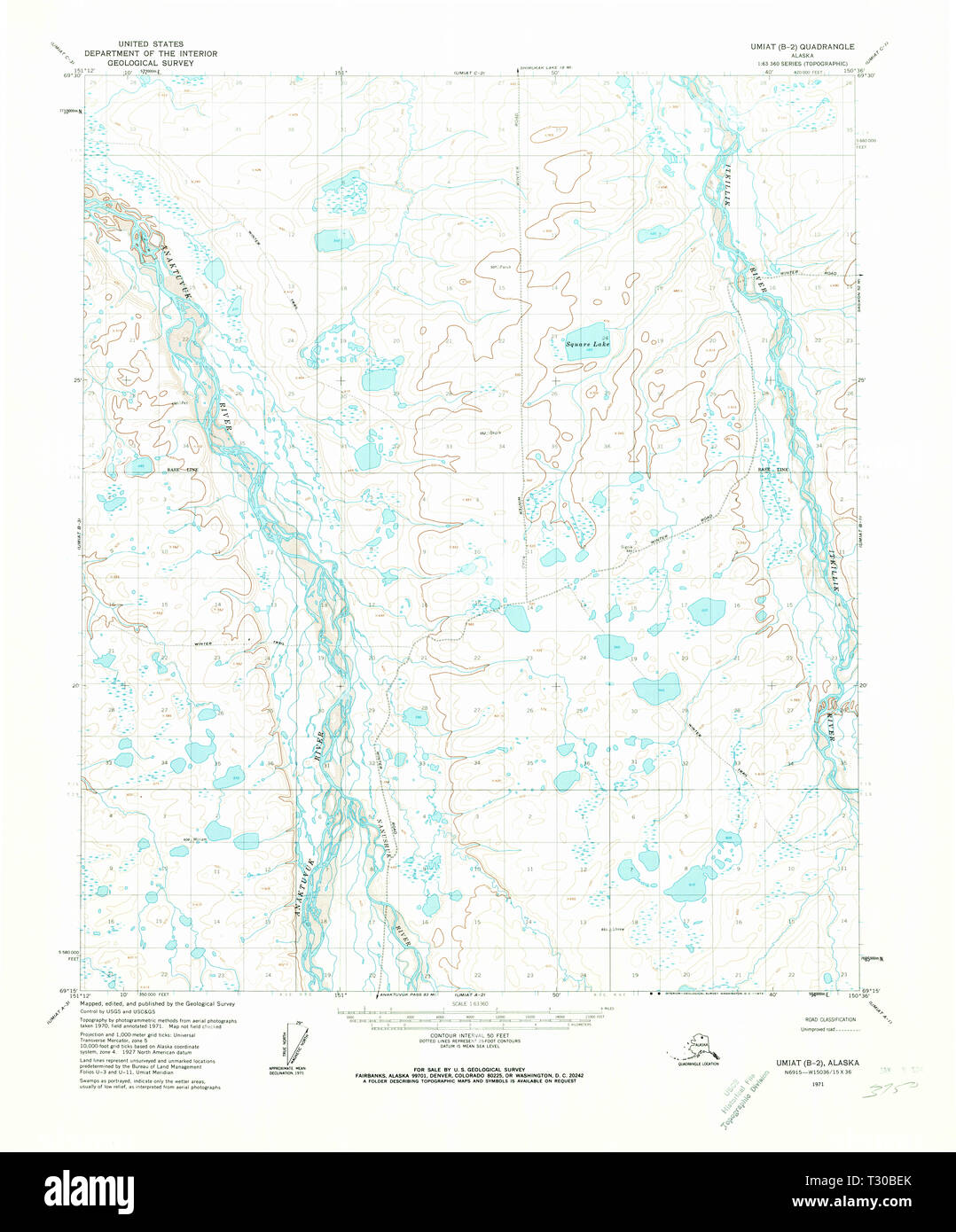 Umiat alaska map hi-res stock photography and images - Alamy