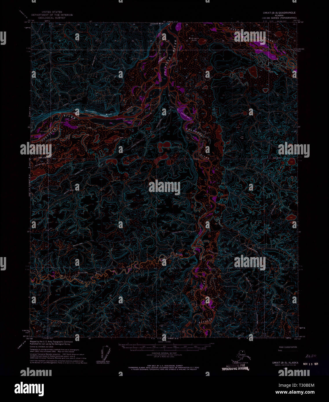 Umiat alaska map hi-res stock photography and images - Alamy