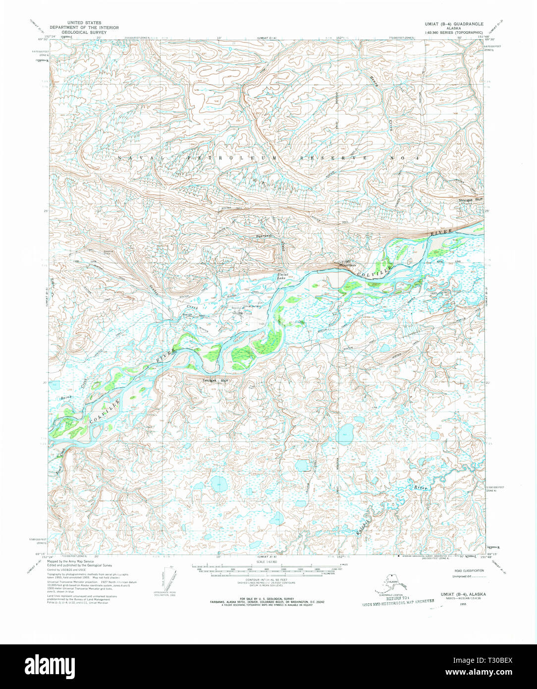 Umiat map Cut Out Stock Images & Pictures - Alamy