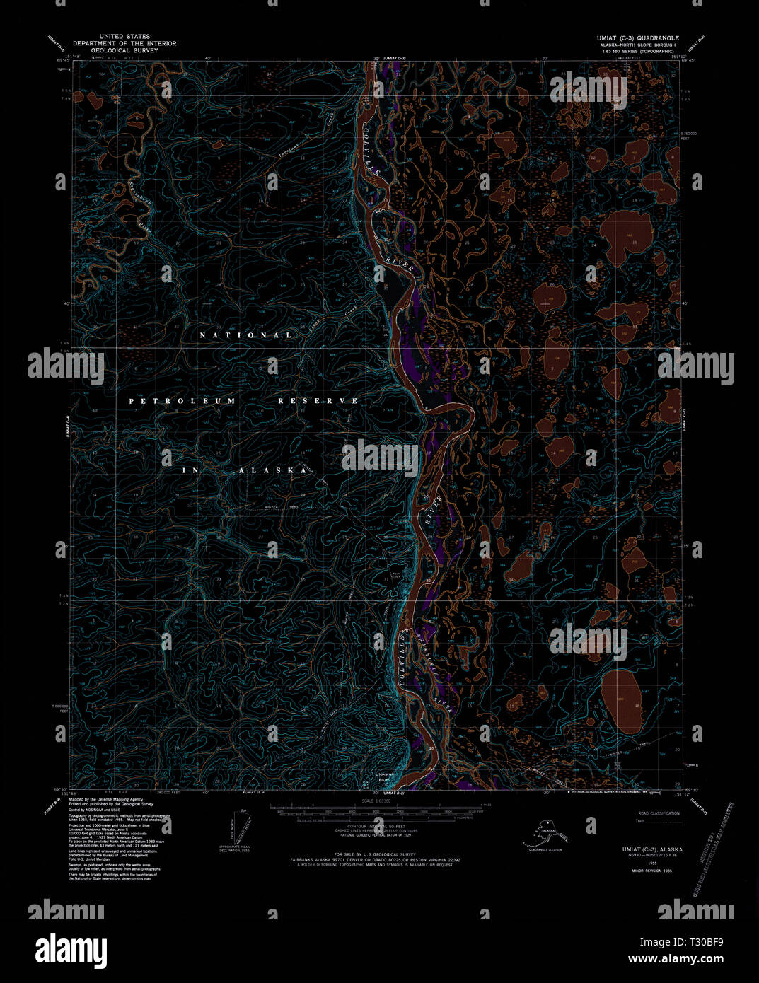 Umiat alaska map hi-res stock photography and images - Alamy