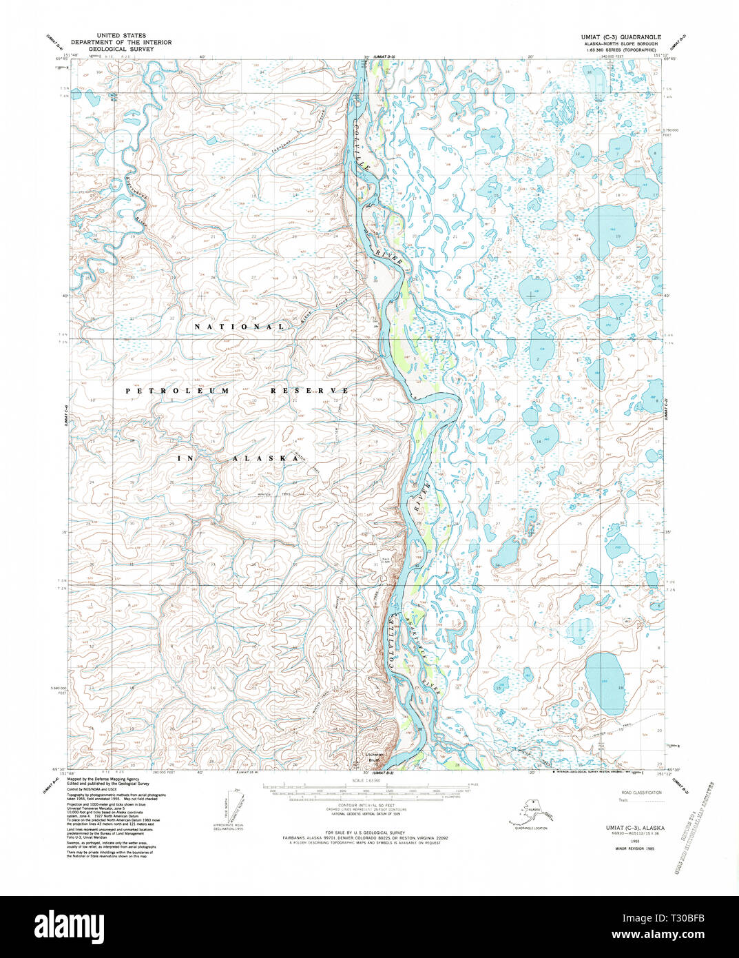 Map of umiat Cut Out Stock Images & Pictures - Alamy