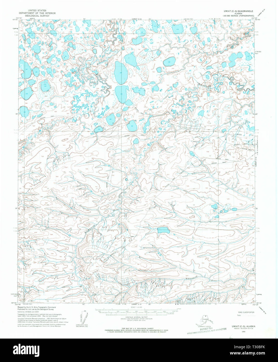 Umiat alaska map hi-res stock photography and images - Alamy