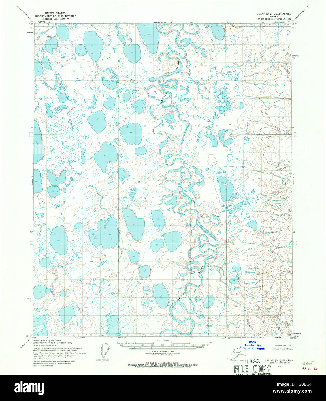 Umiat alaska map hi-res stock photography and images - Alamy