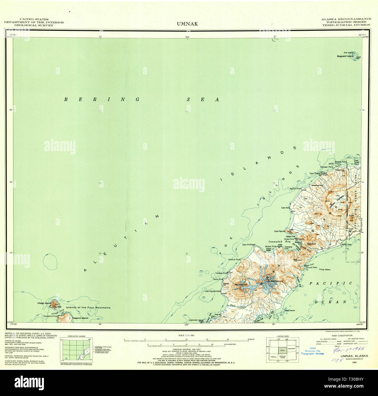 Alaska topographical map hi-res stock photography and images - Alamy