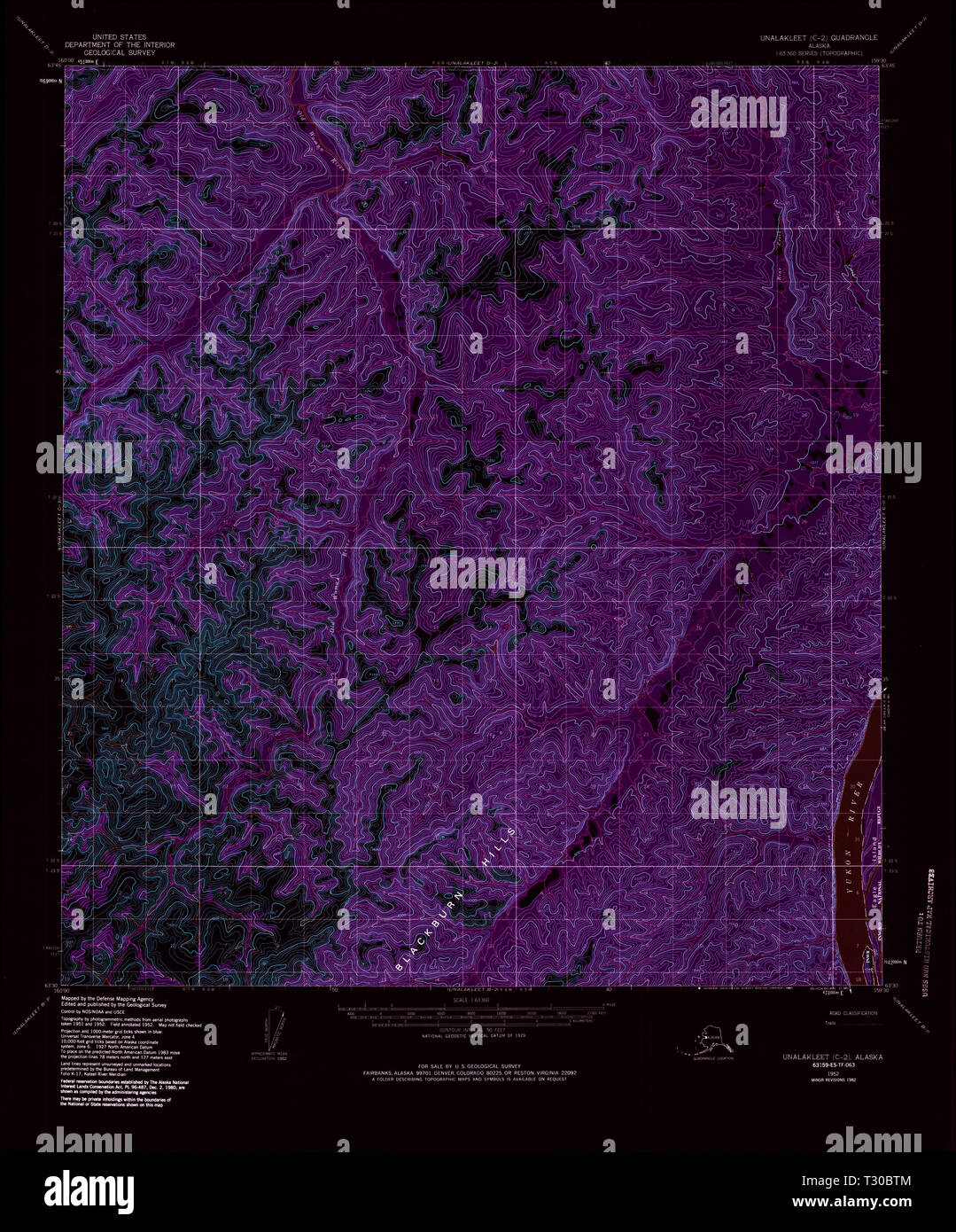 Unalakleet alaska map hi-res stock photography and images - Alamy