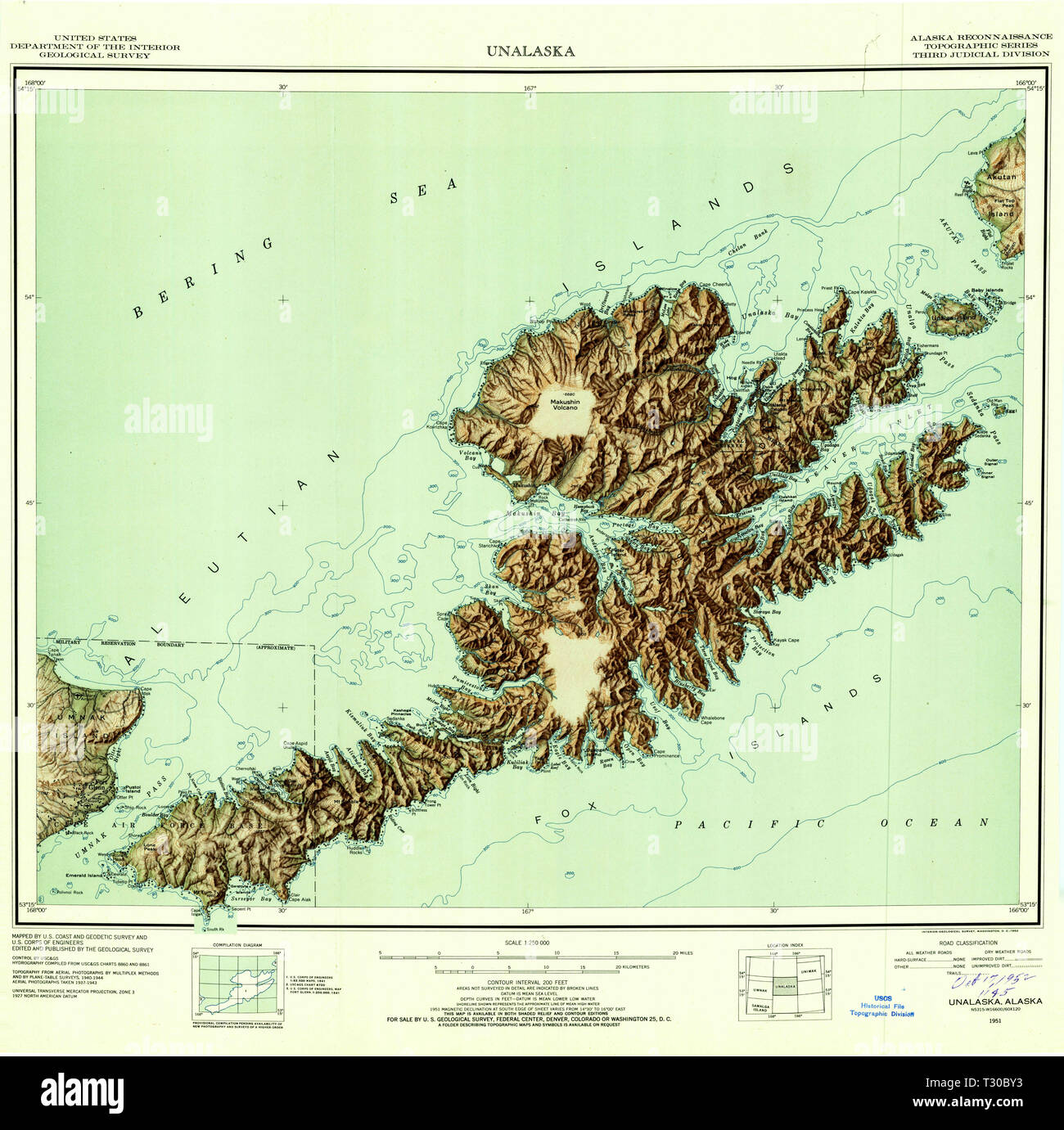 Alaska topographical map hi-res stock photography and images - Alamy