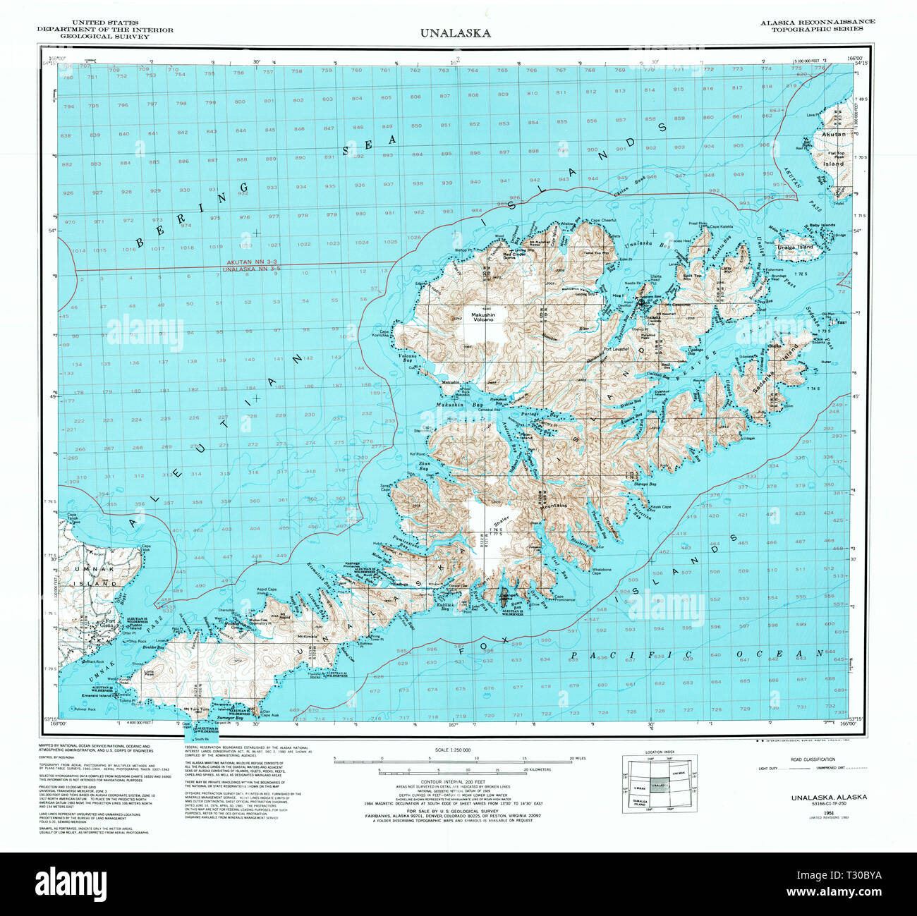 Alaska topographical map hi-res stock photography and images - Alamy