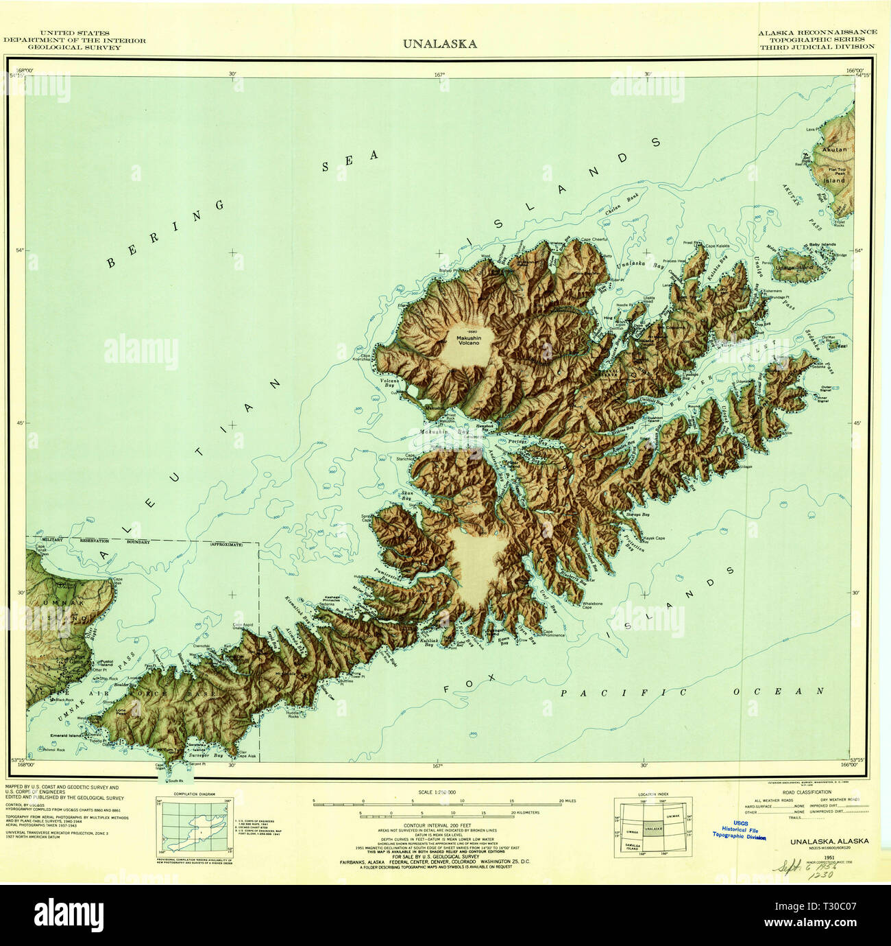 Alaska topographical map hi-res stock photography and images - Alamy