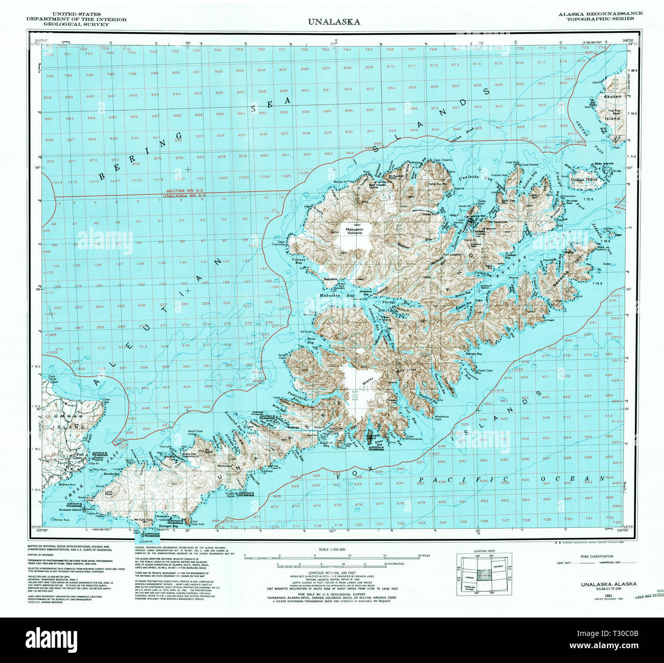 Alaska topographical map hi-res stock photography and images - Alamy