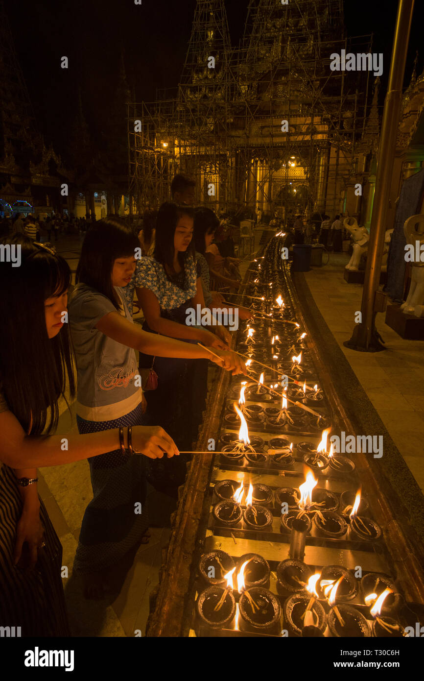 Buddhist lamps hi-res stock photography and images - Alamy