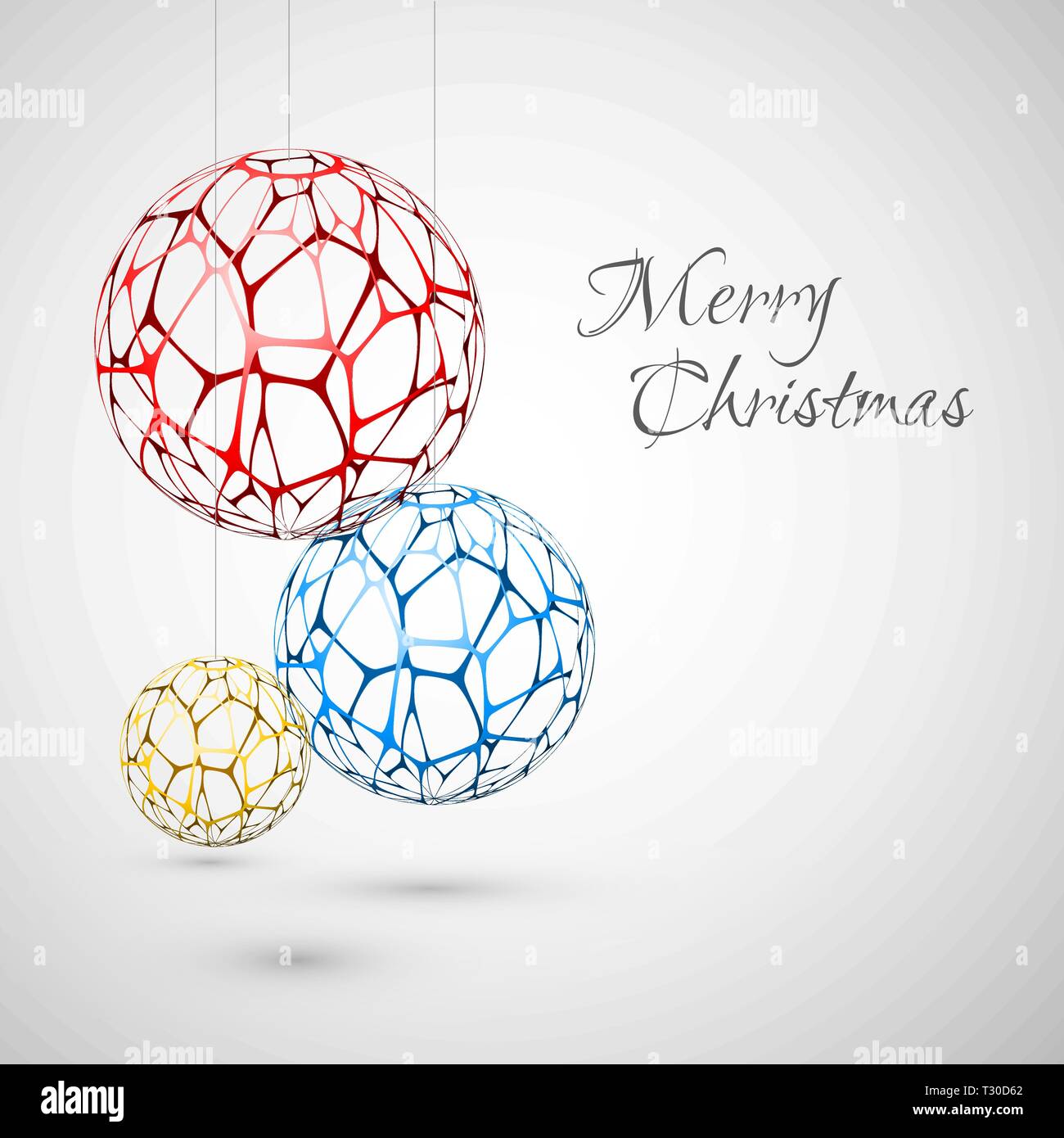Abstract Vector christmas decorations - christmas card Stock Vector ...