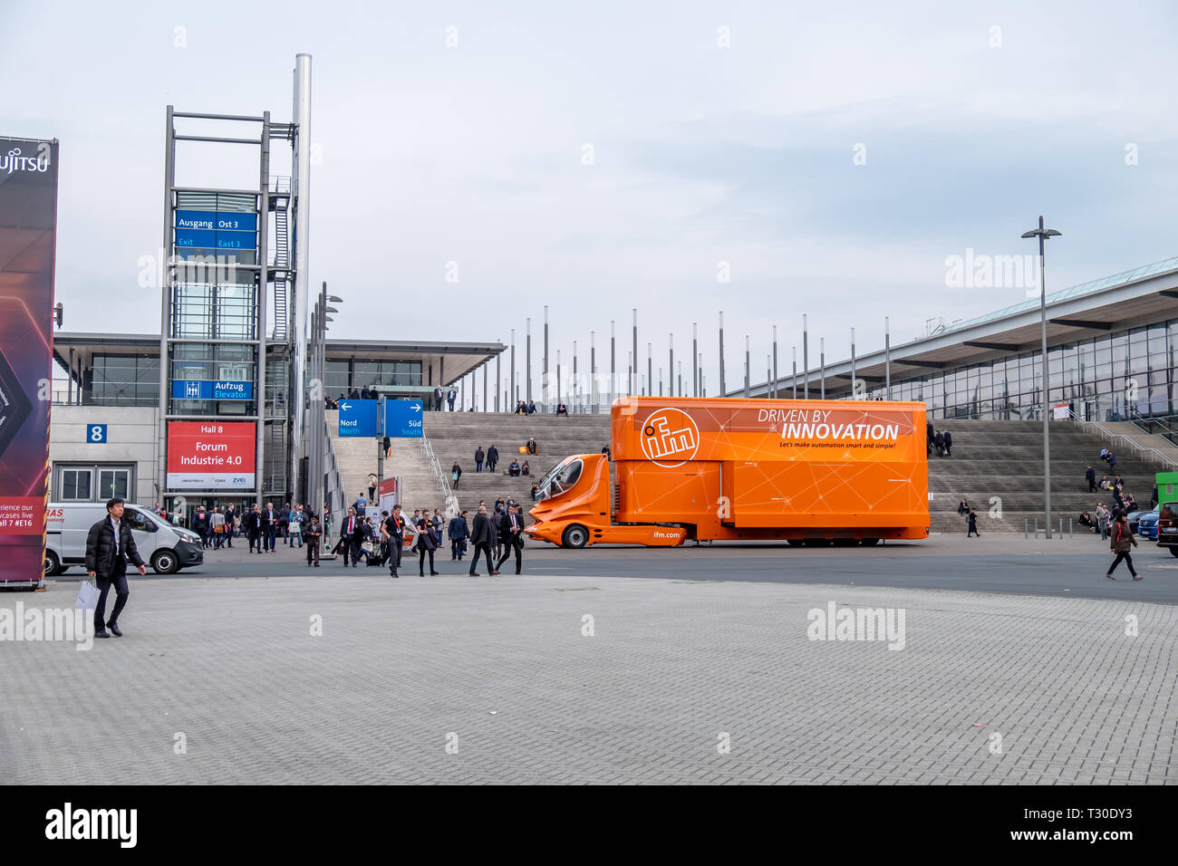 HANNOVER / GERMANY - APRIL 02 2019 : The HANNOVER FAIR remains the ...