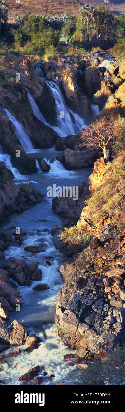 view of waterfall in namibia Stock Photo - Alamy