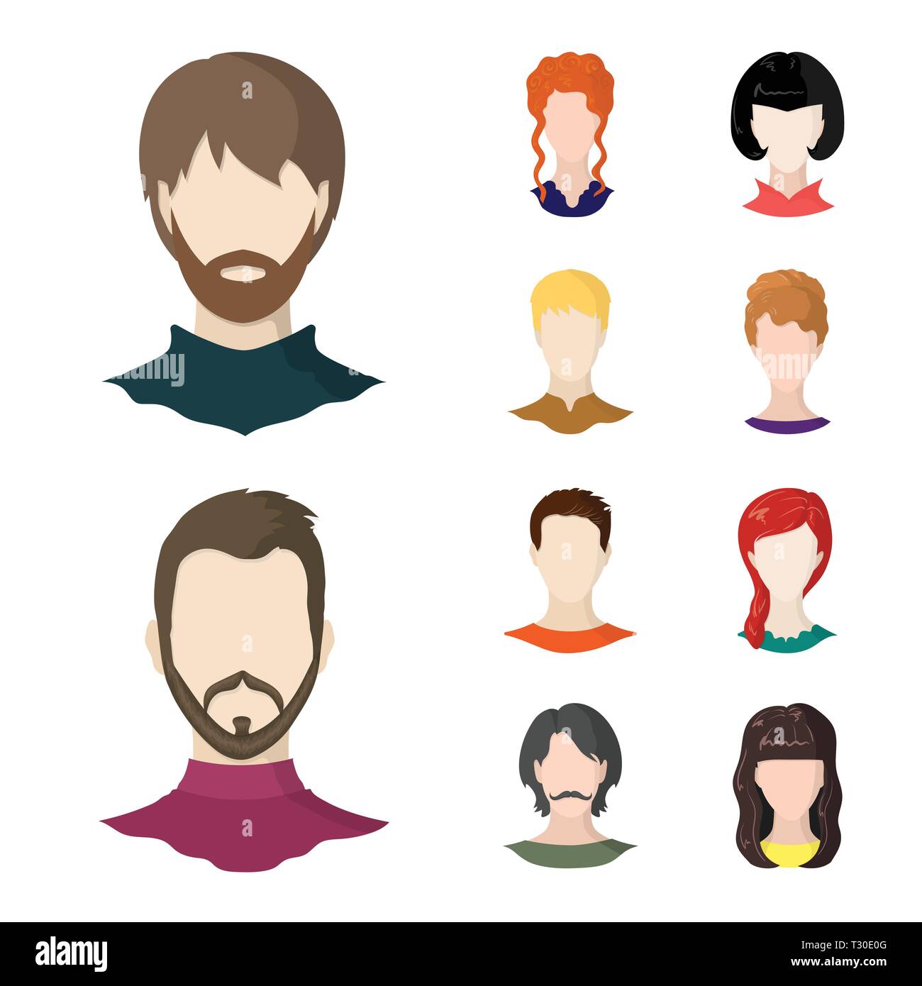 Vector design of avatar and dummy icon. Set of avatar and figure vector ...