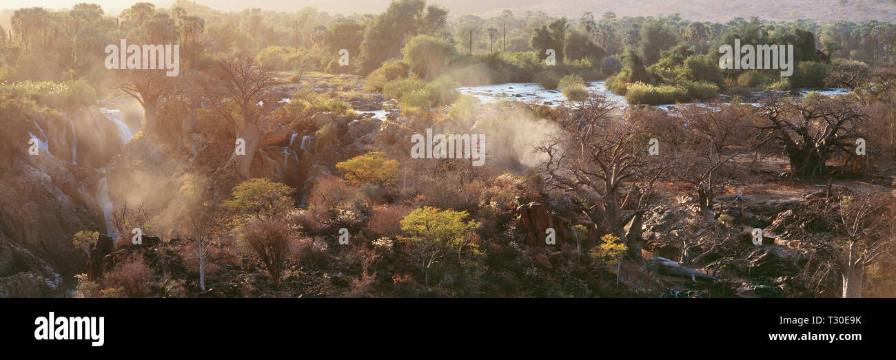 view of waterfall in namibia Stock Photo - Alamy