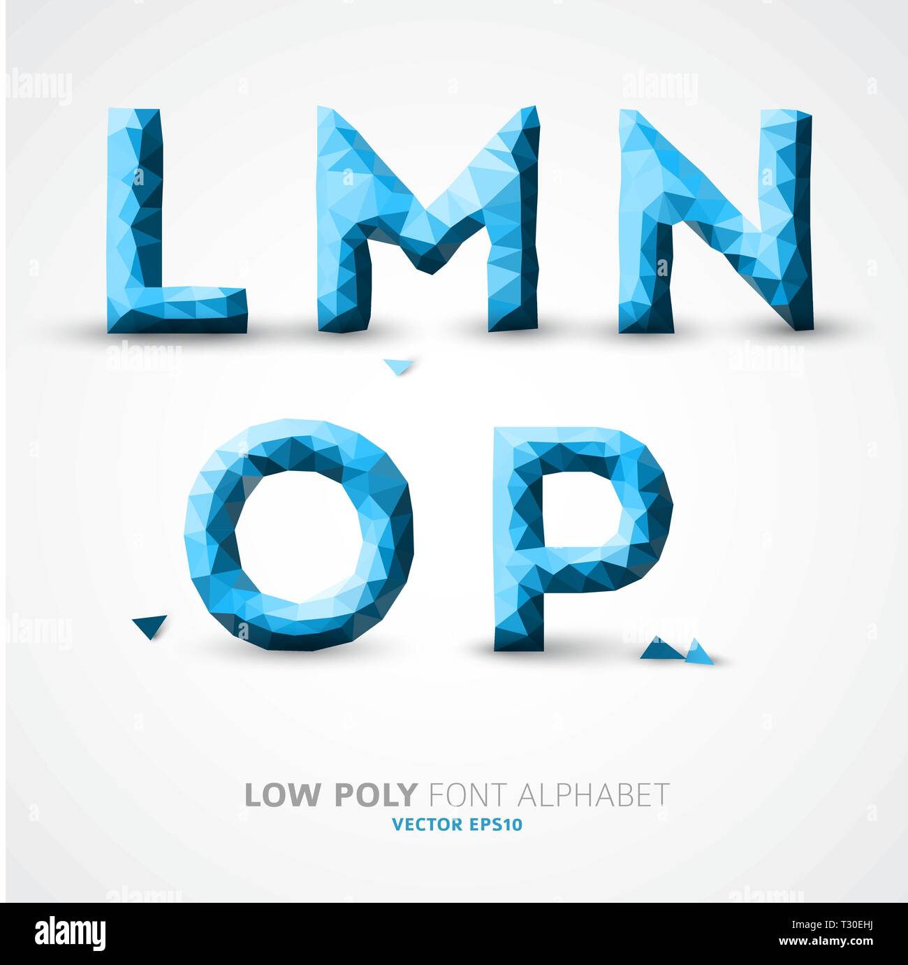 Low poly crystal font hi-res stock photography and images - Alamy