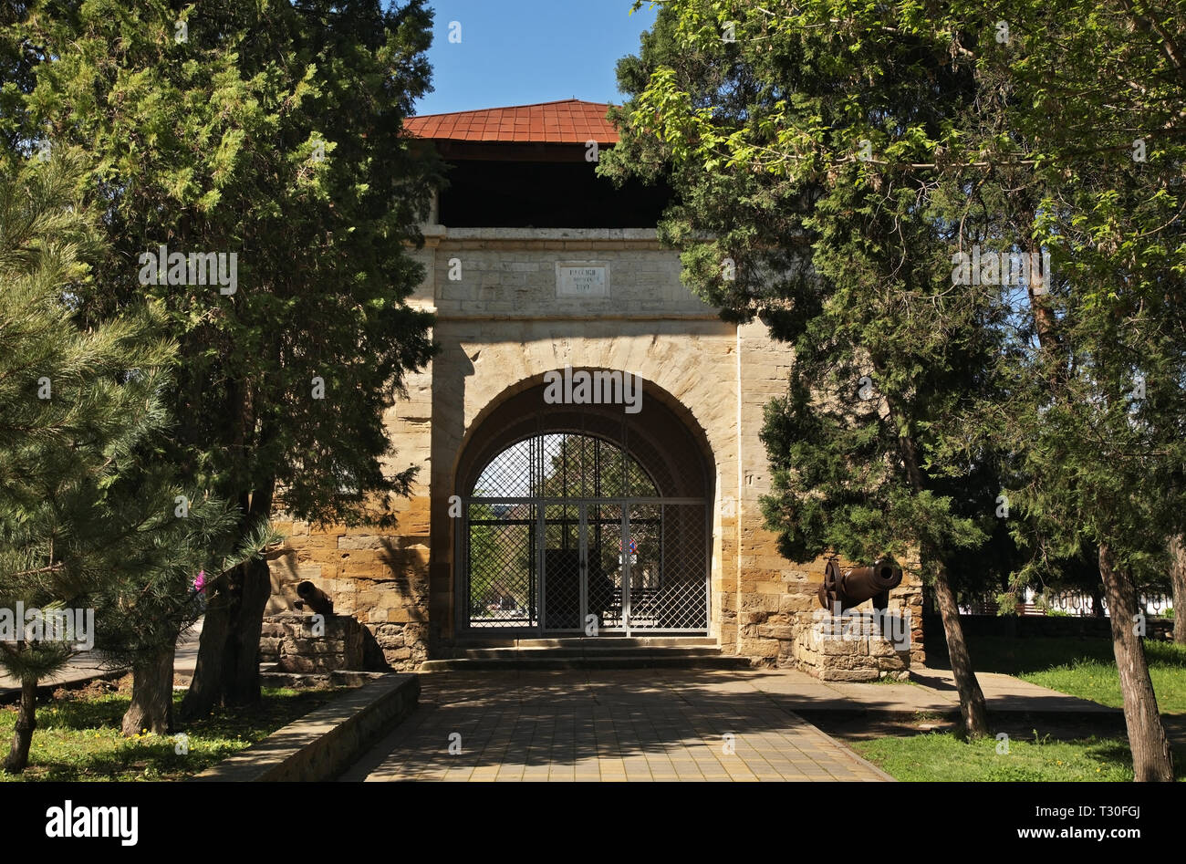 Russian gates of ottoman fort in Anapa. Krasnodar Krai. Russia Stock ...