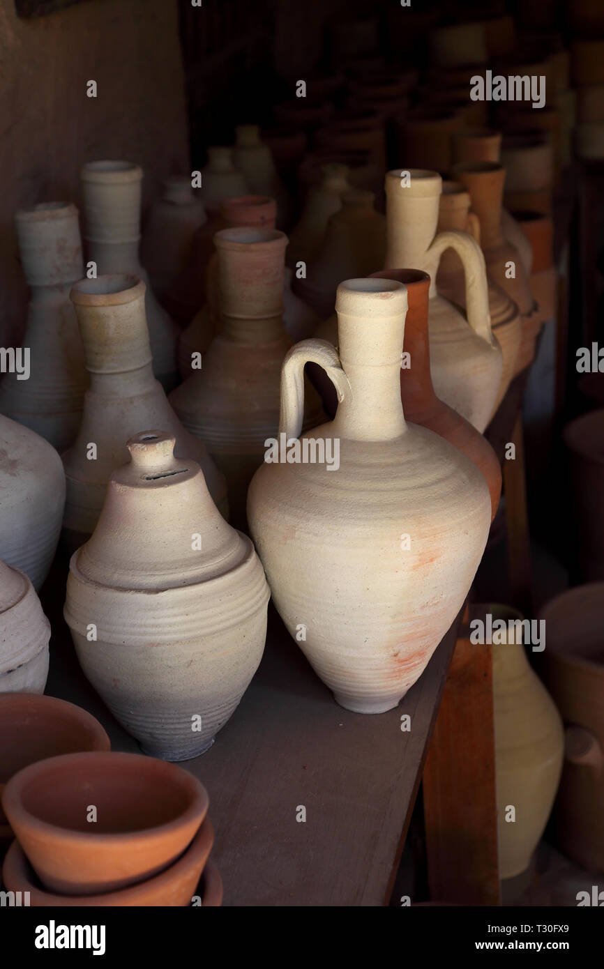 Traditional Wheel Thrown Pottery in Saudi Arabia Stock Photo - Alamy