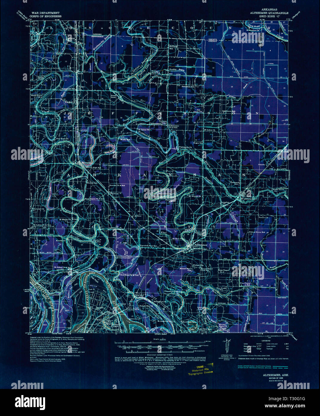 Map of altheimer hi-res stock photography and images - Alamy