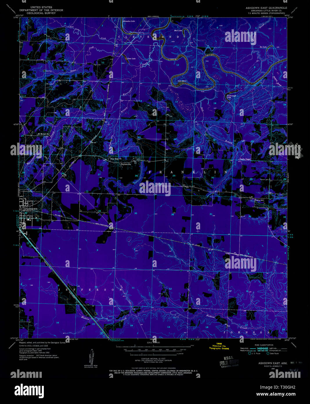 Map of ashdown hi-res stock photography and images - Alamy