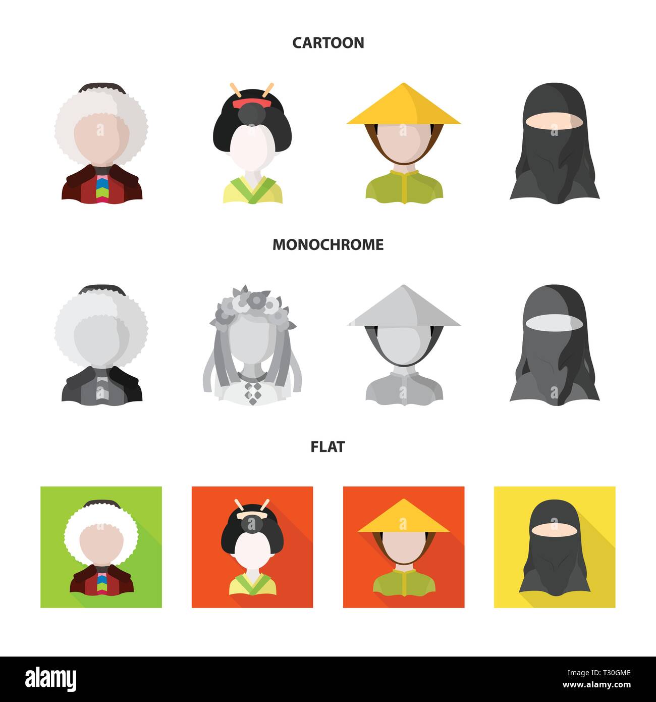 Vector design of imitator and resident sign. Set of imitator and ...