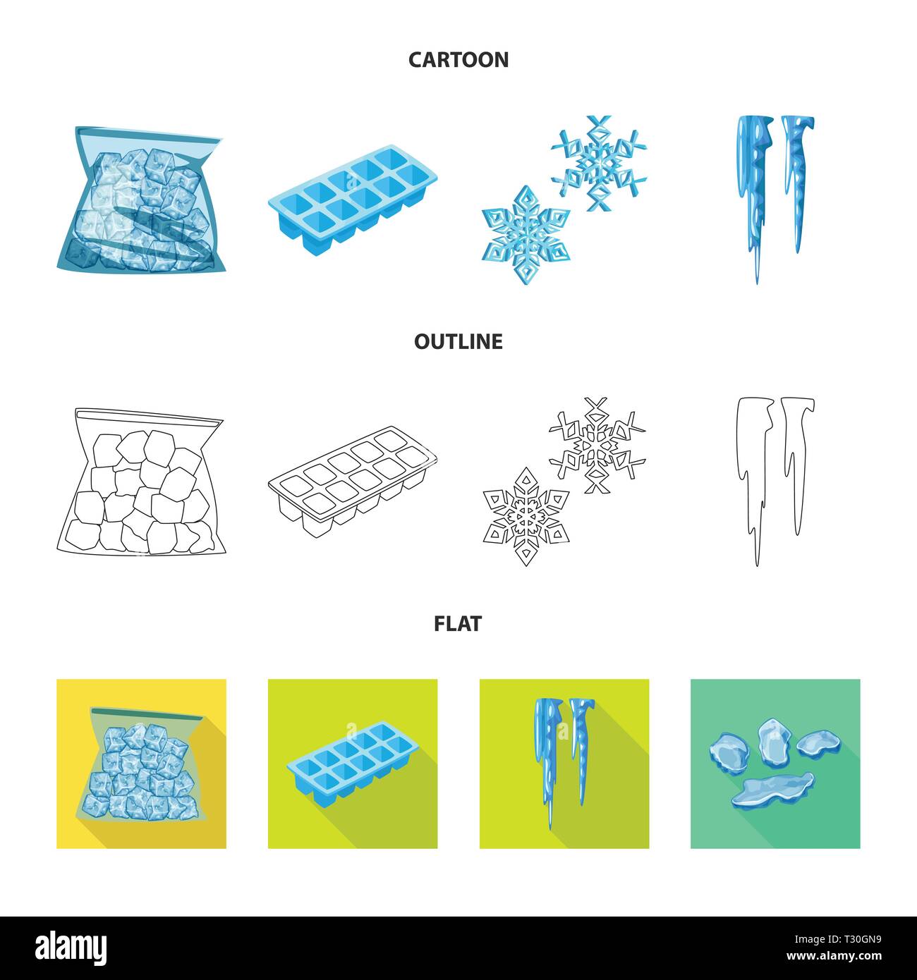 Hanging piece of ice Stock Vector Images - Alamy