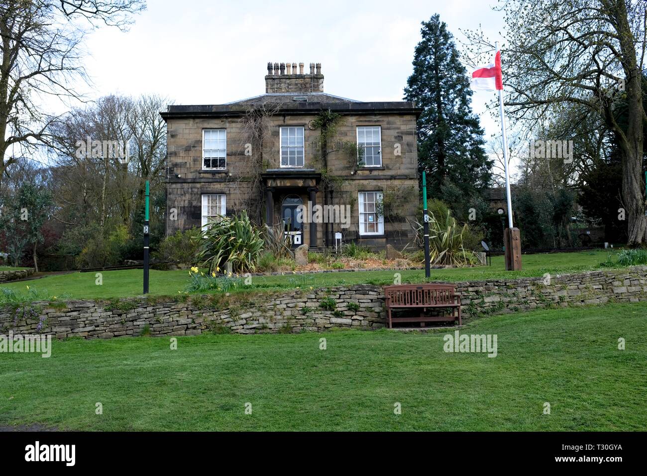 in High Council Building Lea Park, New Mills, Derbyshire Stock Photo ...
