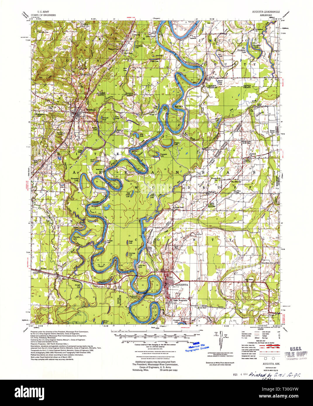 Augusta arkansas map Cut Out Stock Images & Pictures - Alamy