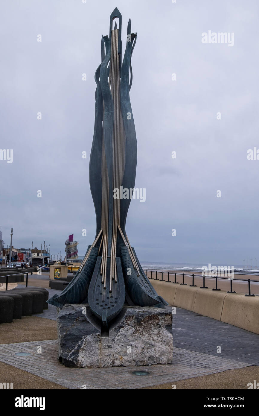 sculpture called sinterlation on redcar seafront, redcar, uk Stock ...