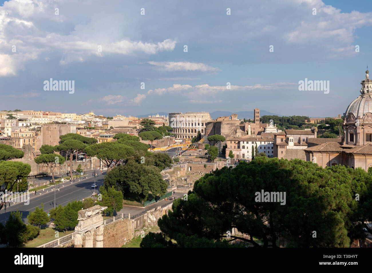 Roman colosseum panoramic hi-res stock photography and images - Alamy