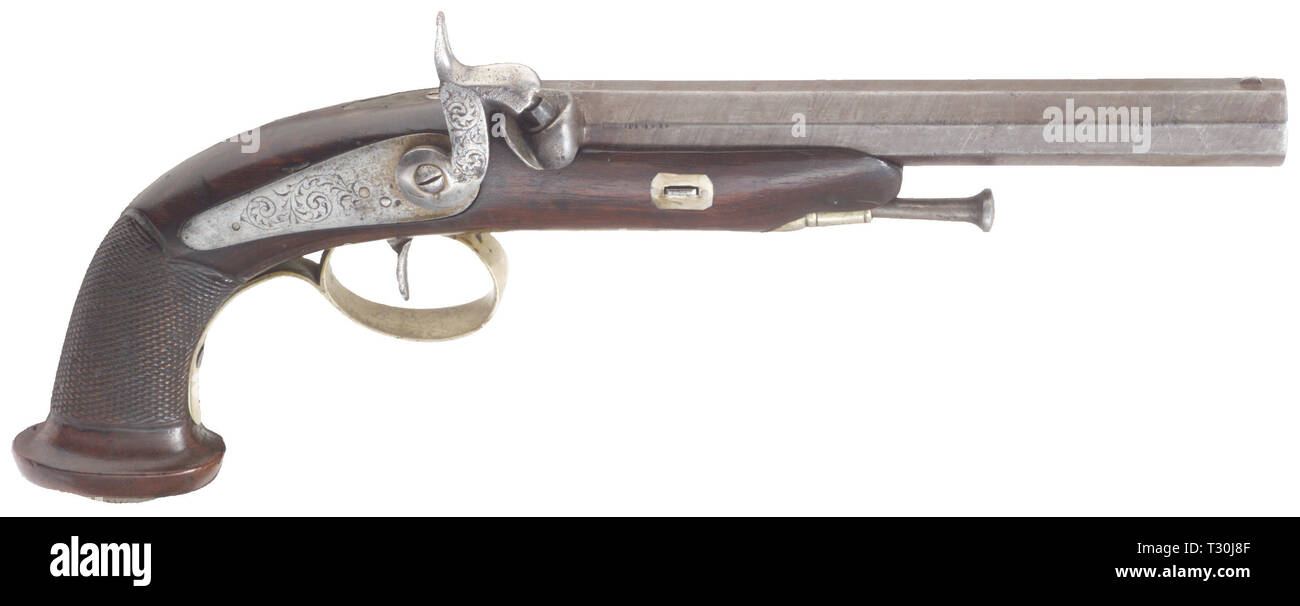 Small arms, pistols, Small arms, pistols, caplock pistol, caliber 12 mm ...