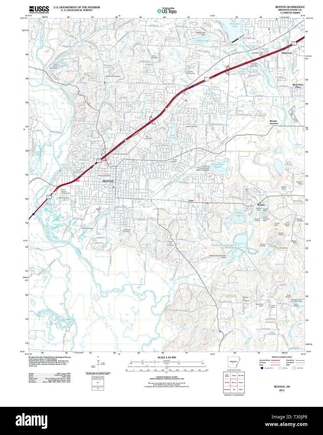 Map of benton hi-res stock photography and images - Alamy