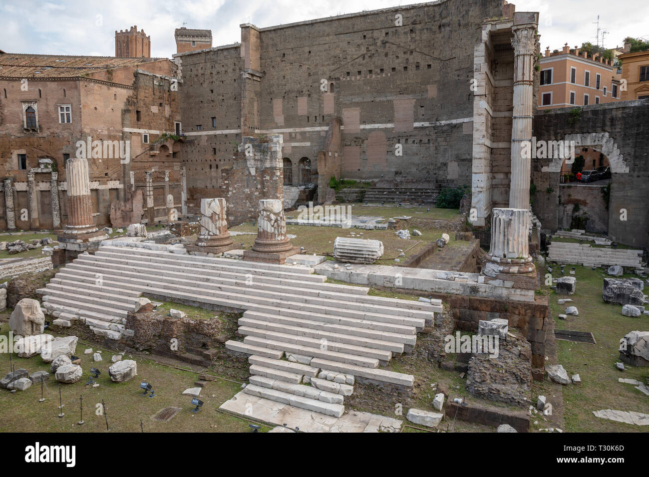 Panoramic view of Temple of Mars Ultor was an ancient sanctuary in ...