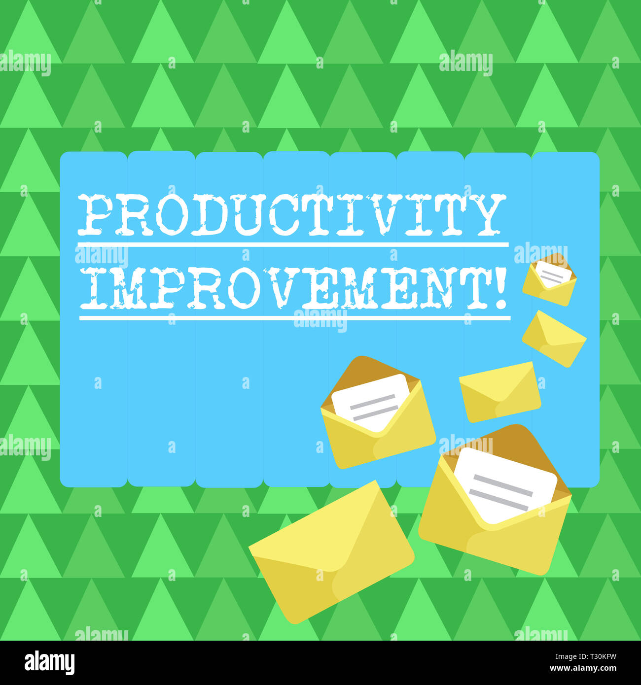 Handwriting text Productivity Improvement. Conceptual photo process of ...