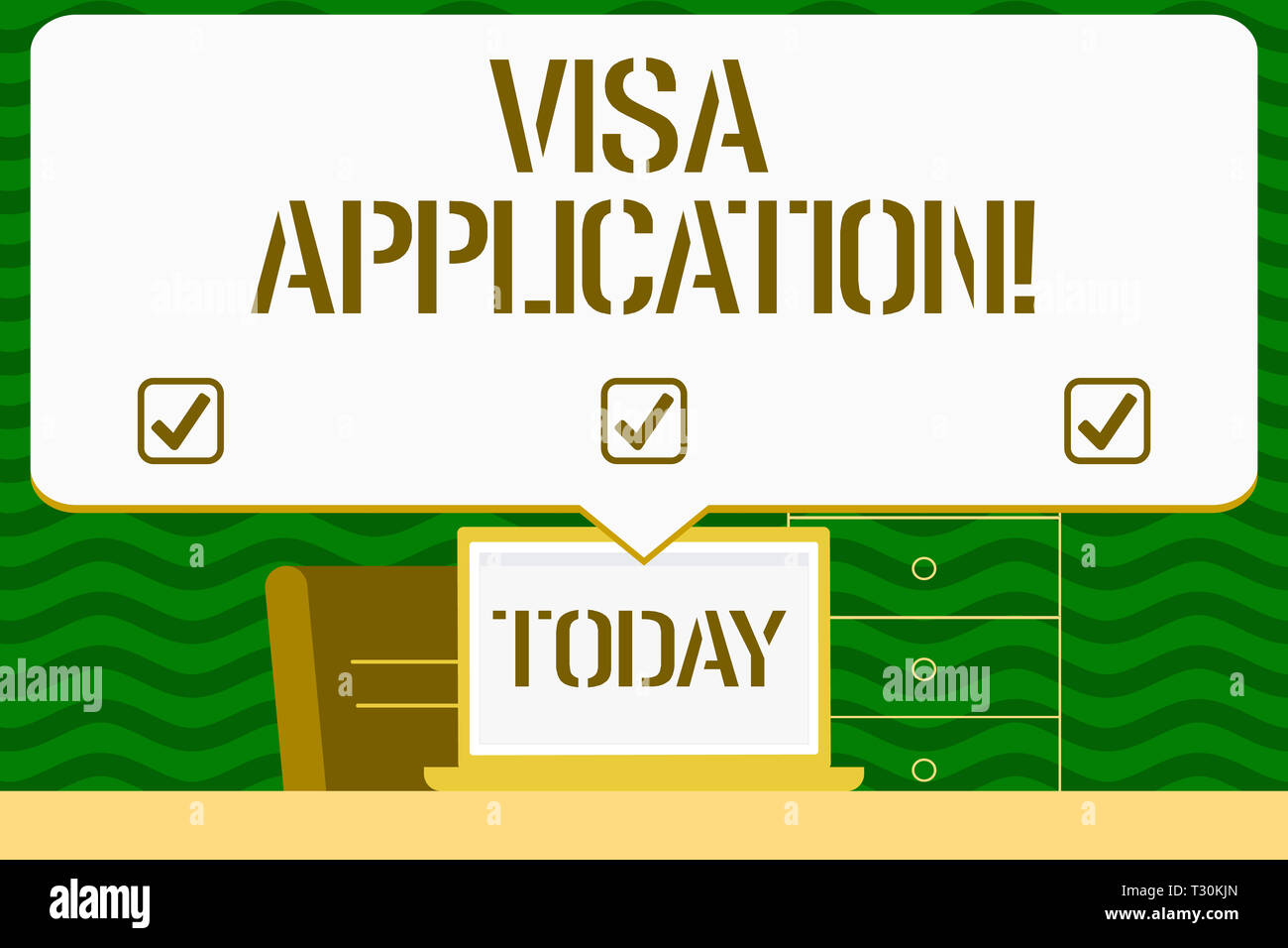 Writing note showing Visa Application. Business concept for conditional ...