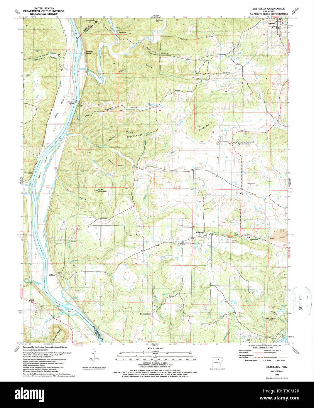 Map of bethesda hi-res stock photography and images - Alamy
