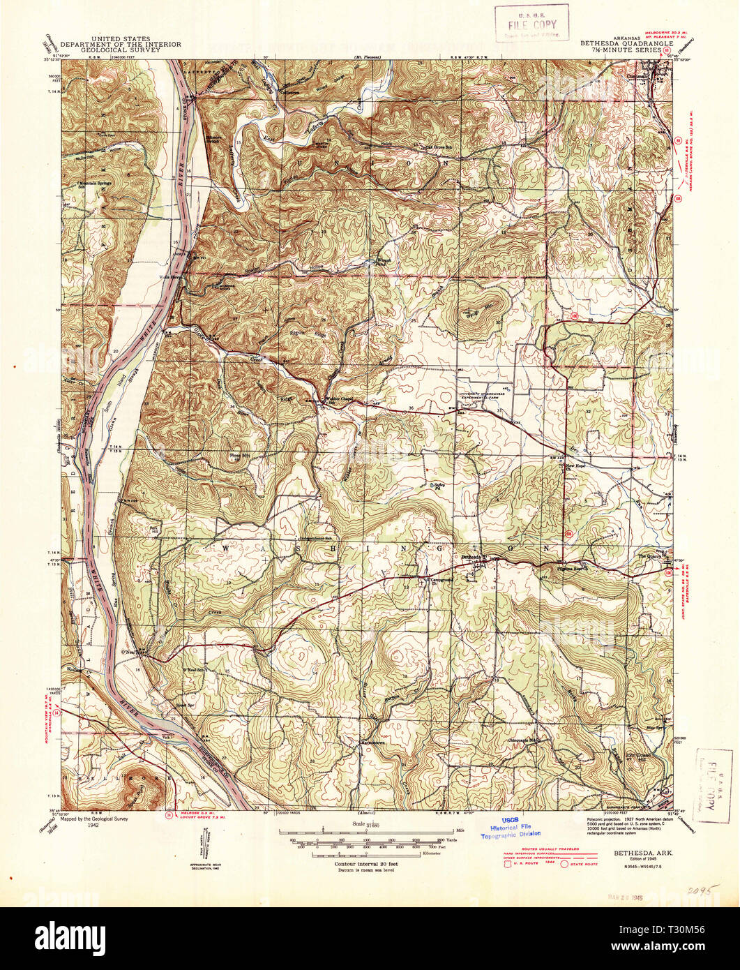 Map of bethesda hi-res stock photography and images - Alamy
